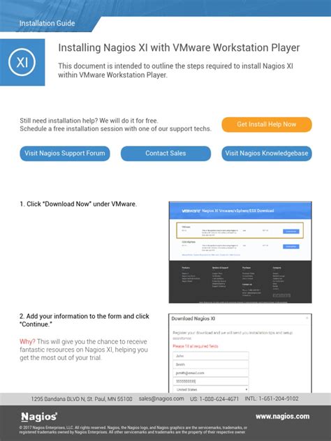 installing nagios xi with vmware vm workstation player pdf