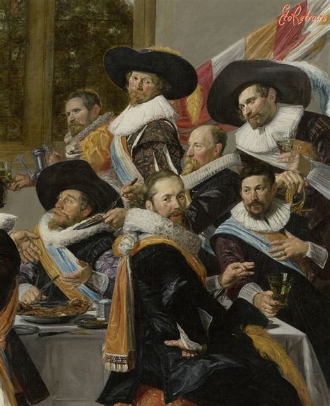 Музей Франса Хальса в Гарлеме. Банкет офицеров роты св. Адриана ...