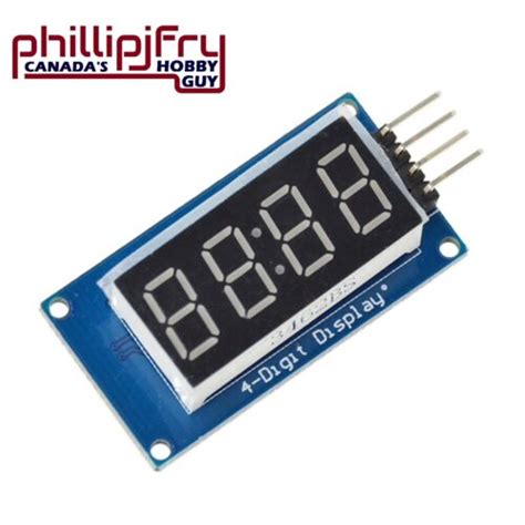 Tm1637 Led Display Module 7 Segment 4 Bits 036 Clock Red Anode