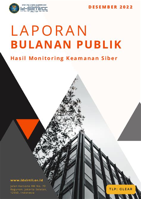 Pdf Laporan Monitoring Keamanan Siber Desember 2022 Direktorat