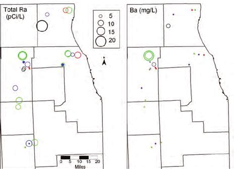 Total Ra 226 Ra 228 Ra And Ba Concentrations In Sampled Wells Download Scientific Diagram