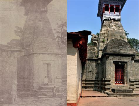 Nanda Goddess Temple Almora India 1845 And Now Roldphotosinreallife