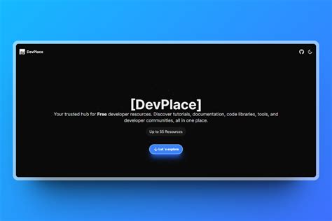 GitHub YossTheDev Devplace A Public Directory Of Free Developer Resources