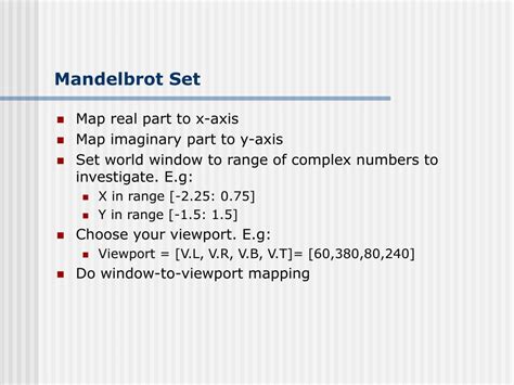 Ppt Cs 4731 Computer Graphics Lecture 5 Fractals Powerpoint