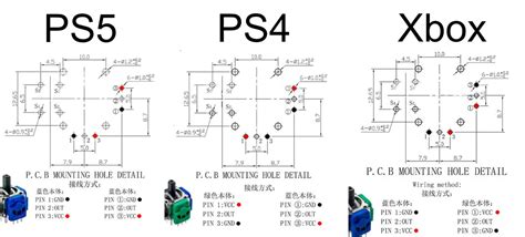 Ps5 Ps4 And Xbox Hall Effect Analog Stick Pinout R Consolerepairuk
