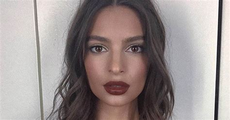 Emily Ratajkowski Defies Gravity As She Exposes Every Inch Of Body Daily Star