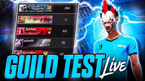 Free Fire Live Guild Testing Guild Test Live Ff Live Guild Test