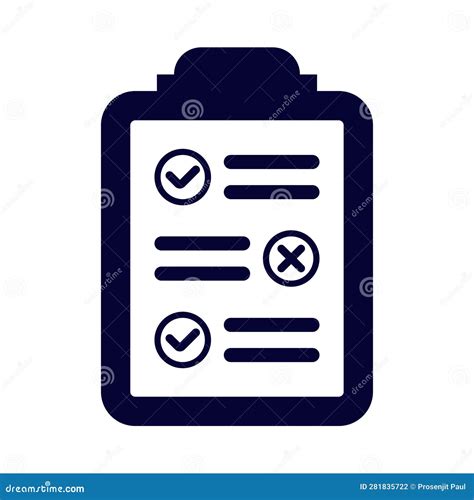 Check List Checklist Approved Checked List Icon Stock Vector