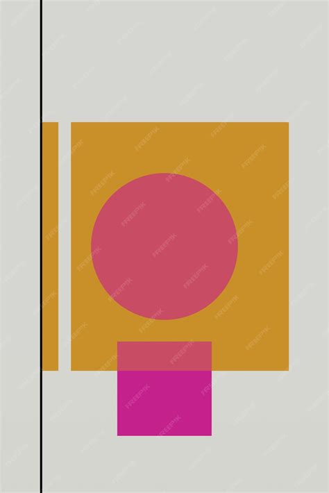 Premium Vector Contemporary Simple Geometric Art Print