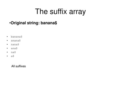 Ppt Genomic Repeat Visualisation Using Suffix Arrays Powerpoint