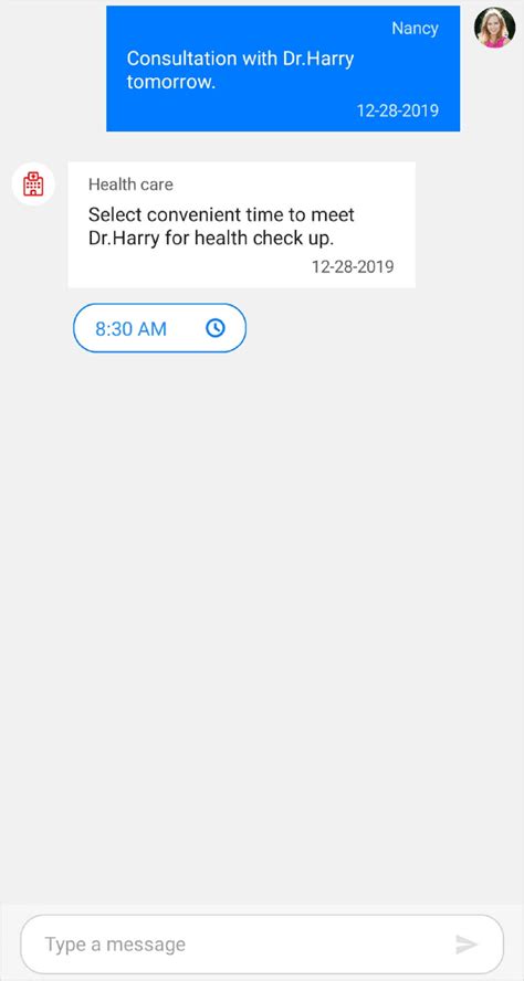 Messages In Xamarin Chat Control Syncfusion