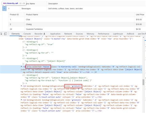 Master Detail Grid Accessibility Issue · Issue 3577 · Telerikkendo Angular · Github