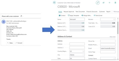 Dynamics 365 Business Central Automatically Create A New Customer When Receiving An Email Via