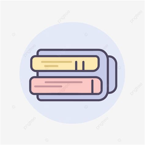 books of different color lines icon sign on white background vector a