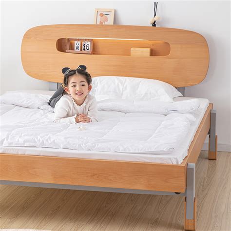 可比熊现代经济型实木儿童床女孩公主床男孩小户型木质单人床1 2m 虎窝淘