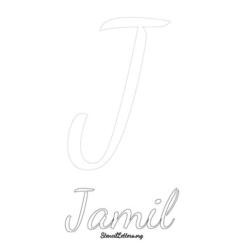 Jamil Free Printable Name Stencils With 6 Unique Typography Styles And