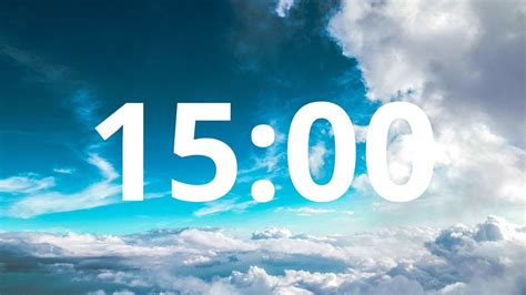 15 Minute Countdown Timer With Alarm Simple Beep Youtube