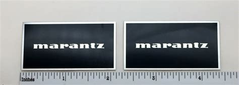 Marantz Speaker Badge Logo Imperial Style Custom Made Aluminum Pair 4648878620