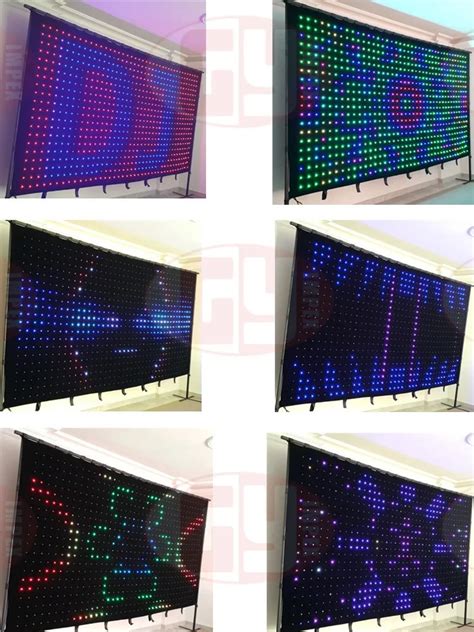 Flexible Led Mesh Curtain Programmable Led Curtain Display Led Shower Curtain Buy Flexible Led