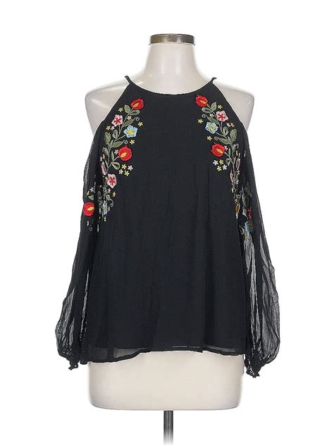 Seen Worn Kept 100 Viscose Black Sleeveless Blouse Size 10 71 Off