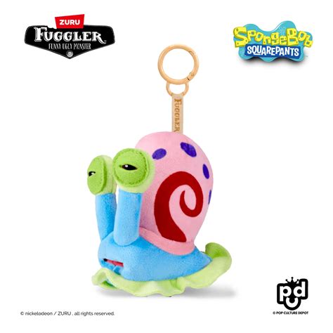Fuggler Keyring Plush Pendant Spongebob Squarepants Series Gary Pop Culture Depot