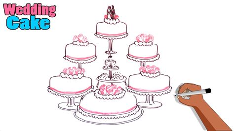 How To Draw A Wedding Cake