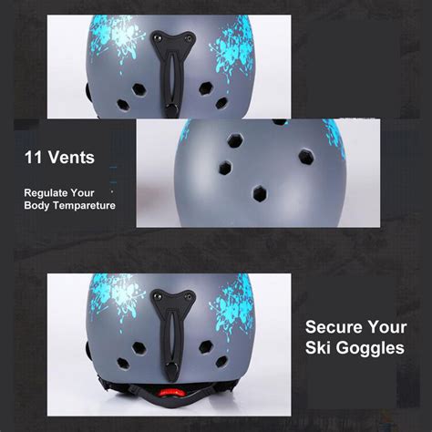 Badu Bg Изключително лека ски каска с размер M L каска за сноуборд за мъже и жени със свалящи