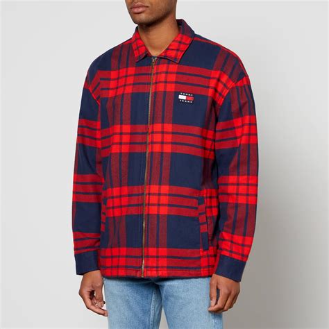 Tommy Hilfiger Buffalo Organic Cotton Overshirt in Red for Men | Lyst ...