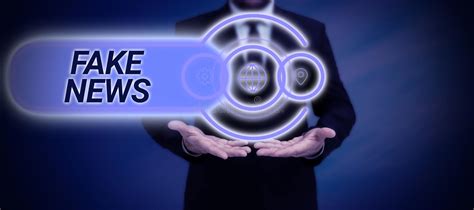 Conceptual Display Fake News Concept Meaning Giving Information To Showing That Is Not True By