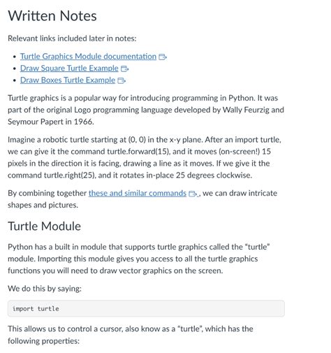Solved Turtle Graphics Is A Popular Way For Introducing