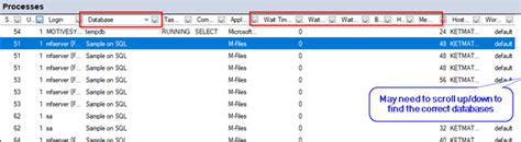 Using Sql Server Activity Monitor