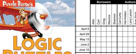 Logic Puzzles Puzzle Baron