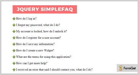 4 Best FAQ JQuery Plugins 2022 Free And Paid FormGet