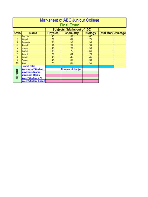 excel training pdf marketing
