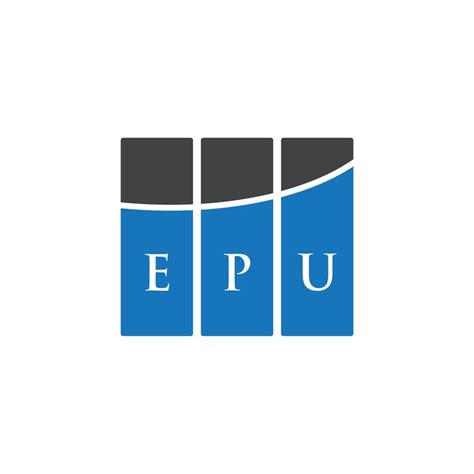 Epu Letter Logo Design On White Background Epu Creative Initials