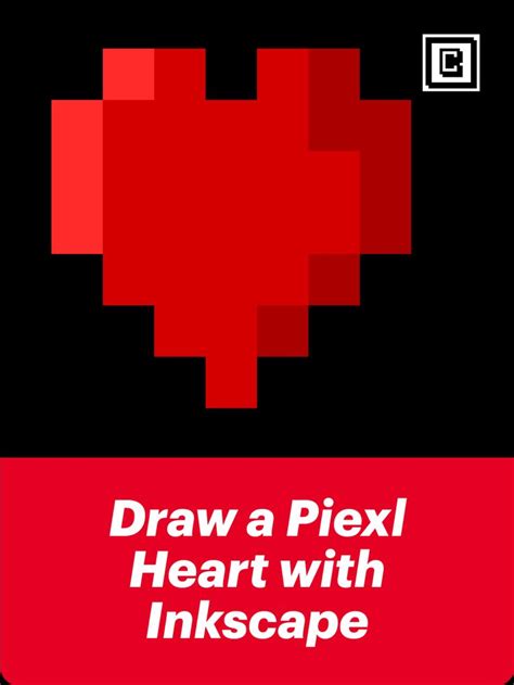 learn how to draw a pixel heart with inkscape learn to draw pixel