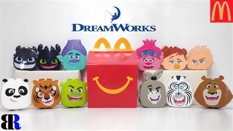 Dreamworks Favourites 2022 Mcdonalds Happy Meal Toy Complete Collection