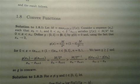 Real Analysis About Convexity Mathematics Stack Exchange