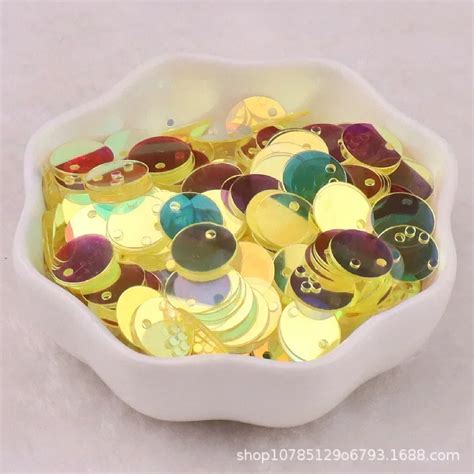 Лазерные пайетки ПВХ Lucky Sewing 10 мм 10 г Aliexpress