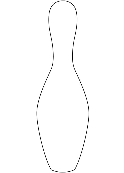 Shape Of Bowling Pin Free Printable Papercraft Templates