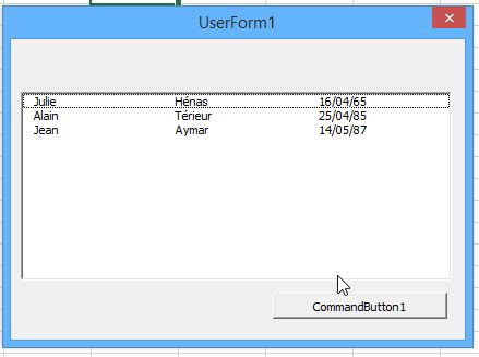 XL Blocage Sur Tri De Listbox Macros Et VBA Excel