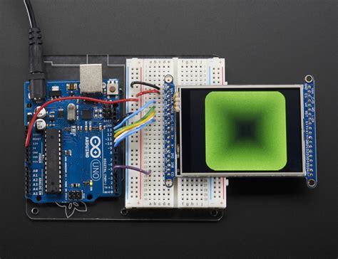 Spi Wiring And Test Adafruit 28 And 32 Color Tft Touchscreen Breakout V2 Adafruit