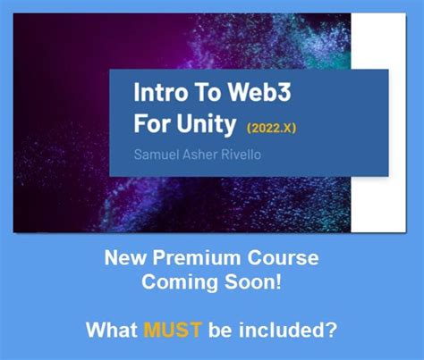 Samuel Asher Rivello On Linkedin Web3 Unity