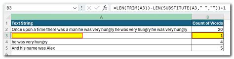 How To Count Words In Excel Cells
