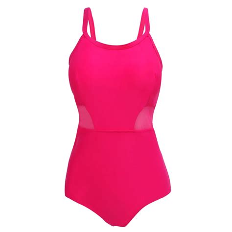 Youdian One Piece Swimsuit Women Mesh Style Swimwear Vintage Beachwear