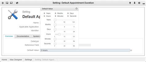 Configuring Default Appointment Duration