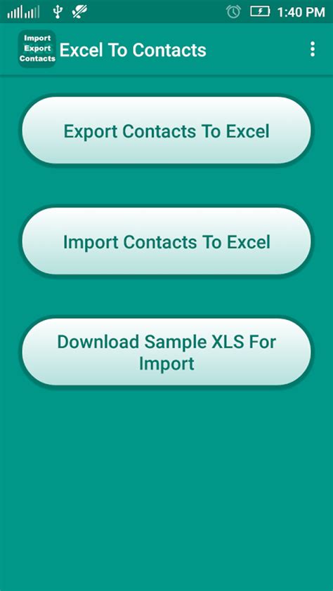 Export Import Excel Contacts Apk Para Android Descargar