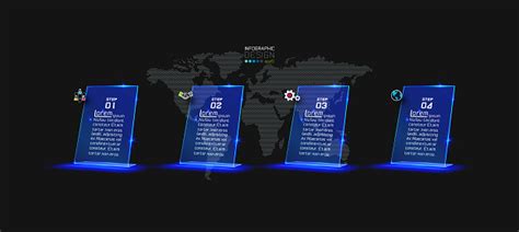 정사각형 빛의 미래 지향적 인 프리젠 테이션의 현대적인 디자인 프리젠 테이션 계획의 참신 벡터 인포그래픽입니다 0명에 대한 스톡 벡터 아트 및 기타 이미지 Istock