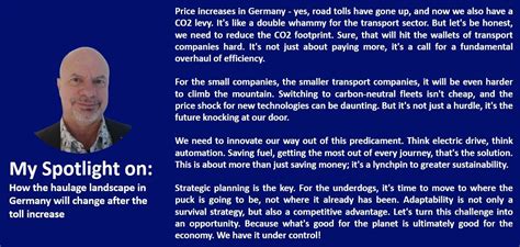 Rising Road Tolls And Co2 Levies In Germany Are A Call To Action Its Time To Innovate With