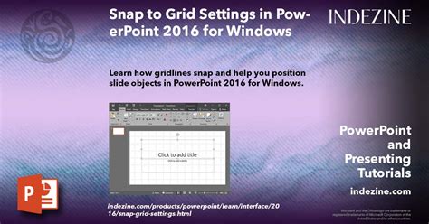 Snap To Grid Settings In Powerpoint 2016 For Windows